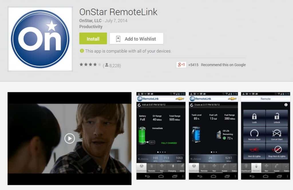 OnStar 4Star RemoteLink app starts 1m GM cars and more | auto connected ...