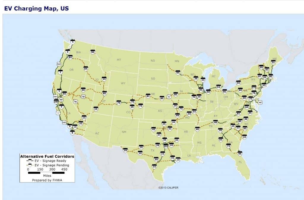 USDOT supports 48 EV charging corridors, states, municipalities and ...